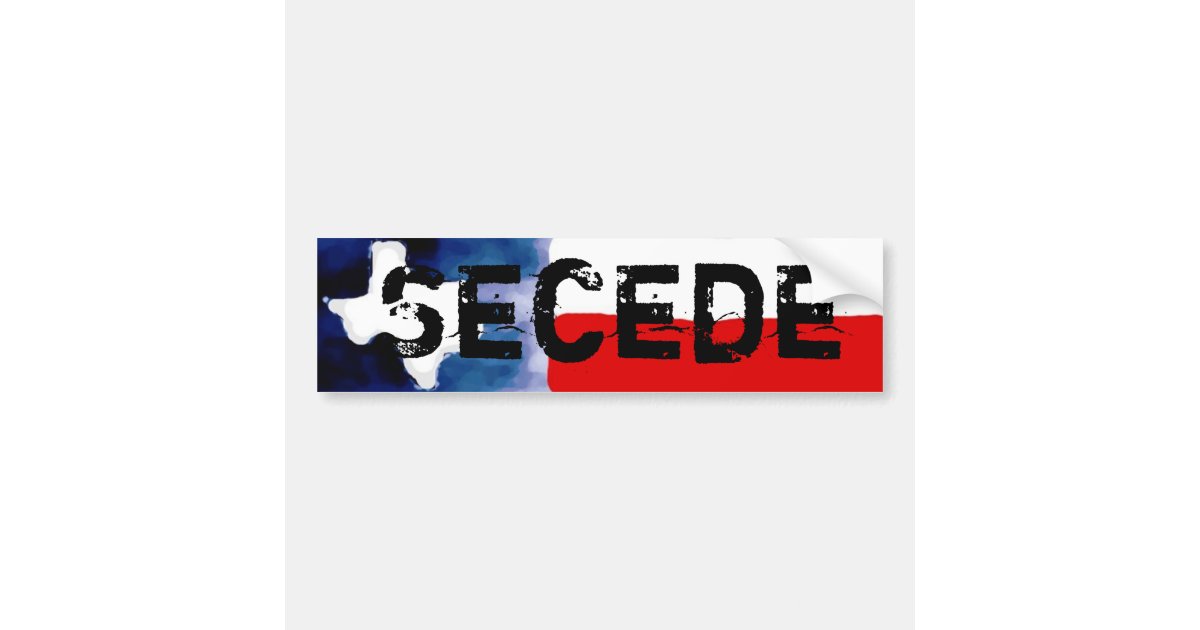 Secede Bumper Sticker | Zazzle