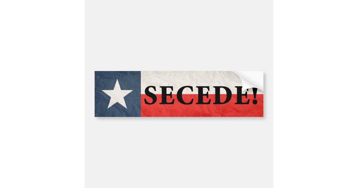 Secede! Bumper Sticker | Zazzle