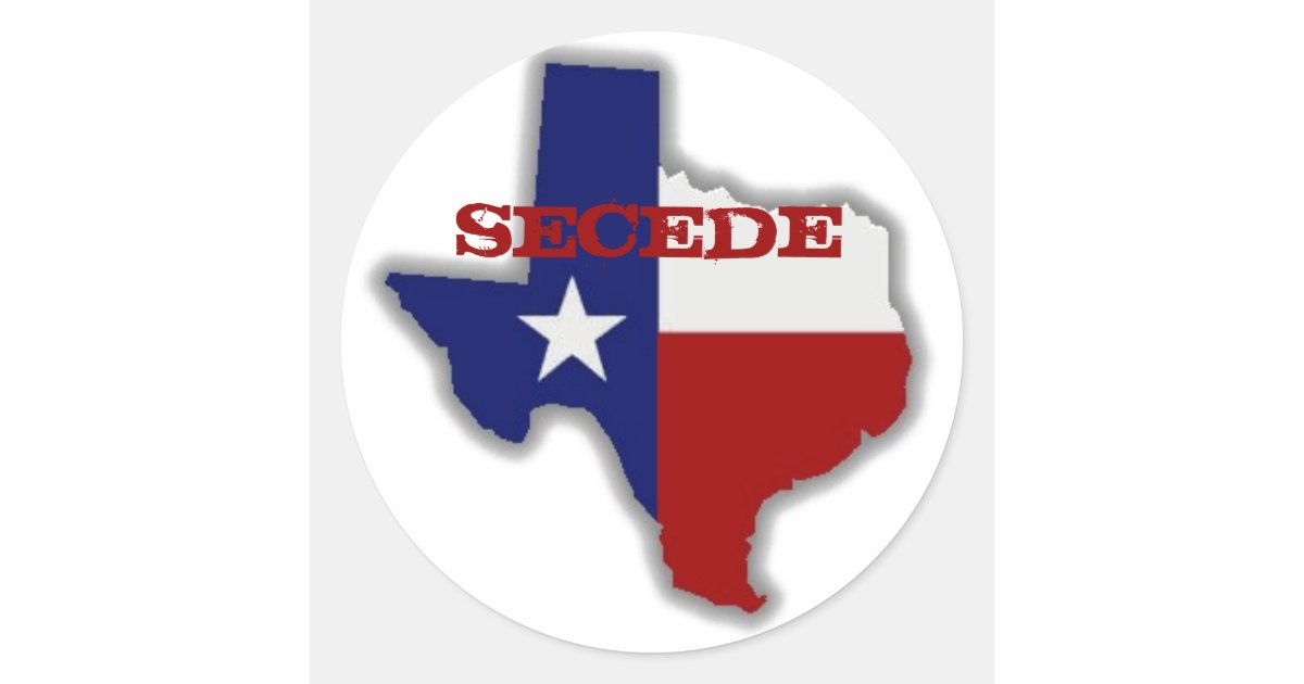 Secede Texas Classic Round Sticker | Zazzle