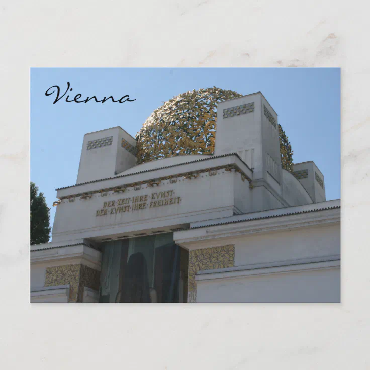 secession hall vienna postcard | Zazzle