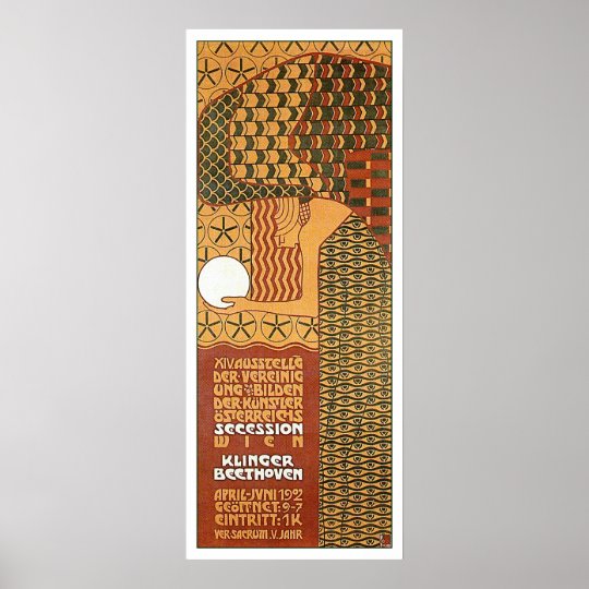 Secession Poster for 14th Vienna Exhibition, 1902 | Zazzle.com