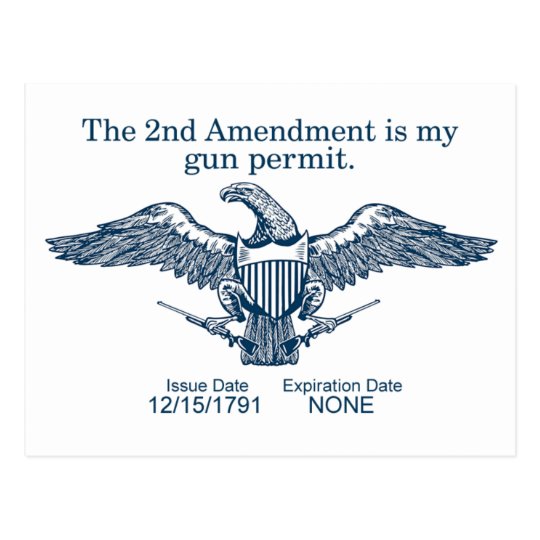 Second Amendment Card | Zazzle.com