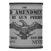 SECOND AMENDMENT GUN PERMIT 7 LAMP SHADE | Zazzle
