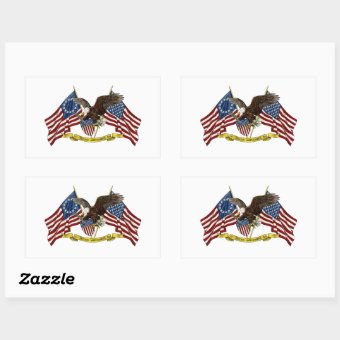 Second Amendment Liberty Eagle Rectangular Sticker | Zazzle