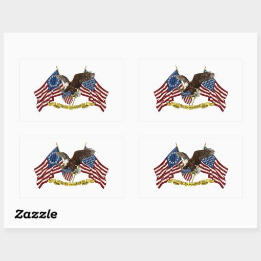 Second Amendment Liberty Eagle Rectangular Sticker | Zazzle