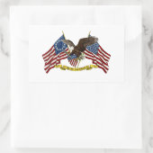 Second Amendment Liberty Eagle Rectangular Sticker | Zazzle