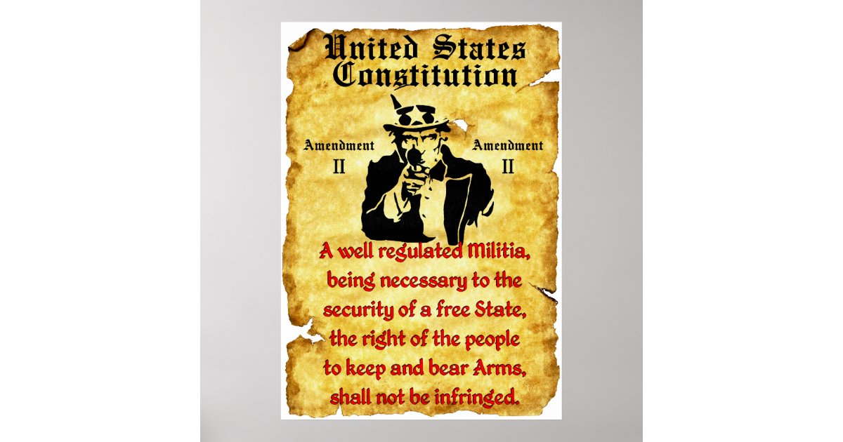 Second Amendment Poster | Zazzle