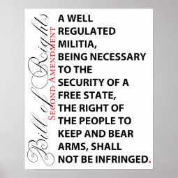 Second Amendment Poster | Zazzle