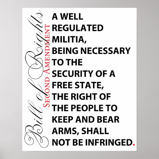 Second Amendment Poster | Zazzle.com
