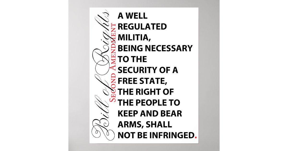 Second Amendment Poster | Zazzle