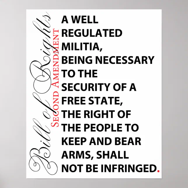 Second Amendment Poster | Zazzle
