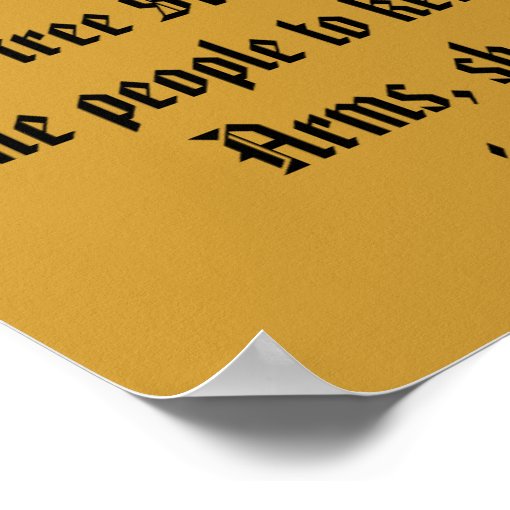 Second Amendment Print | Zazzle