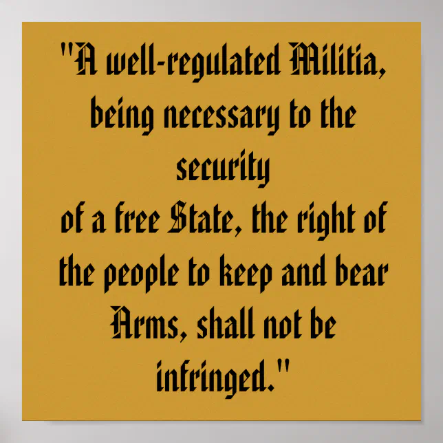 Second Amendment Print | Zazzle