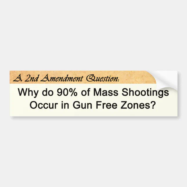 Second Amendment Question Bumper Sticker | Zazzle