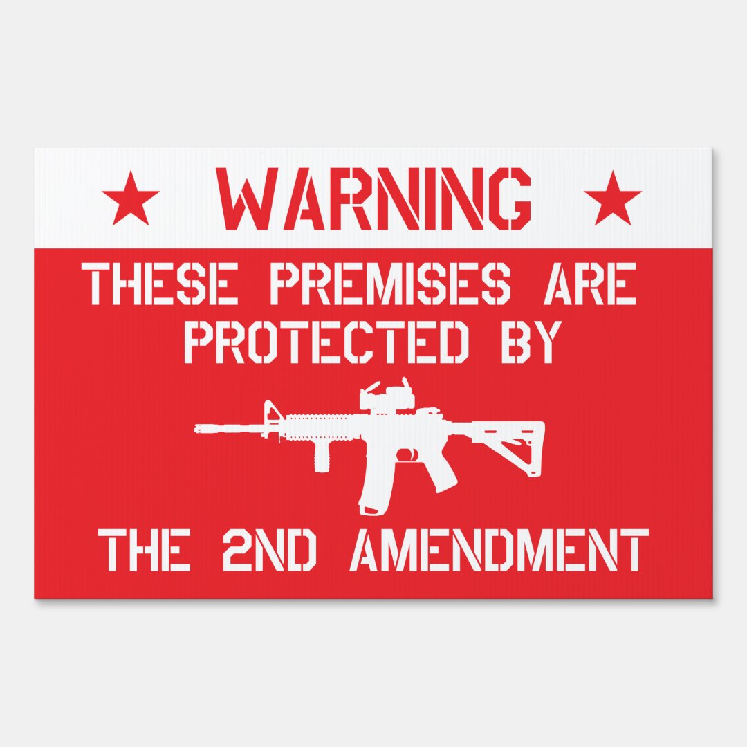 Second Amendment Yard Sign | Zazzle
