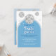 Second Birthday Blue Navy Retro Disco arch Invitation | Zazzle