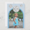 Second Birthday Blue Navy Retro Disco arch Invitation | Zazzle