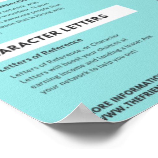 Second Chance Employment Tips Felon Friendly Info Poster | Zazzle