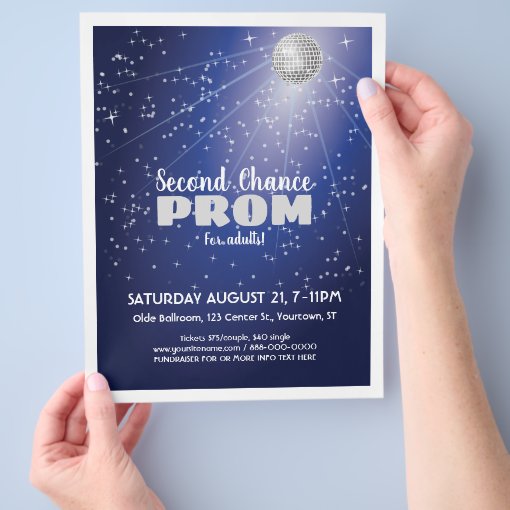 Second Chance Prom for adults event Flyer | Zazzle