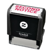 Second Notice for invoice or billing Self-inking Stamp | Zazzle