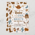 Second Rodeo Cowboy Wild West Birthday Party Invitation | Zazzle