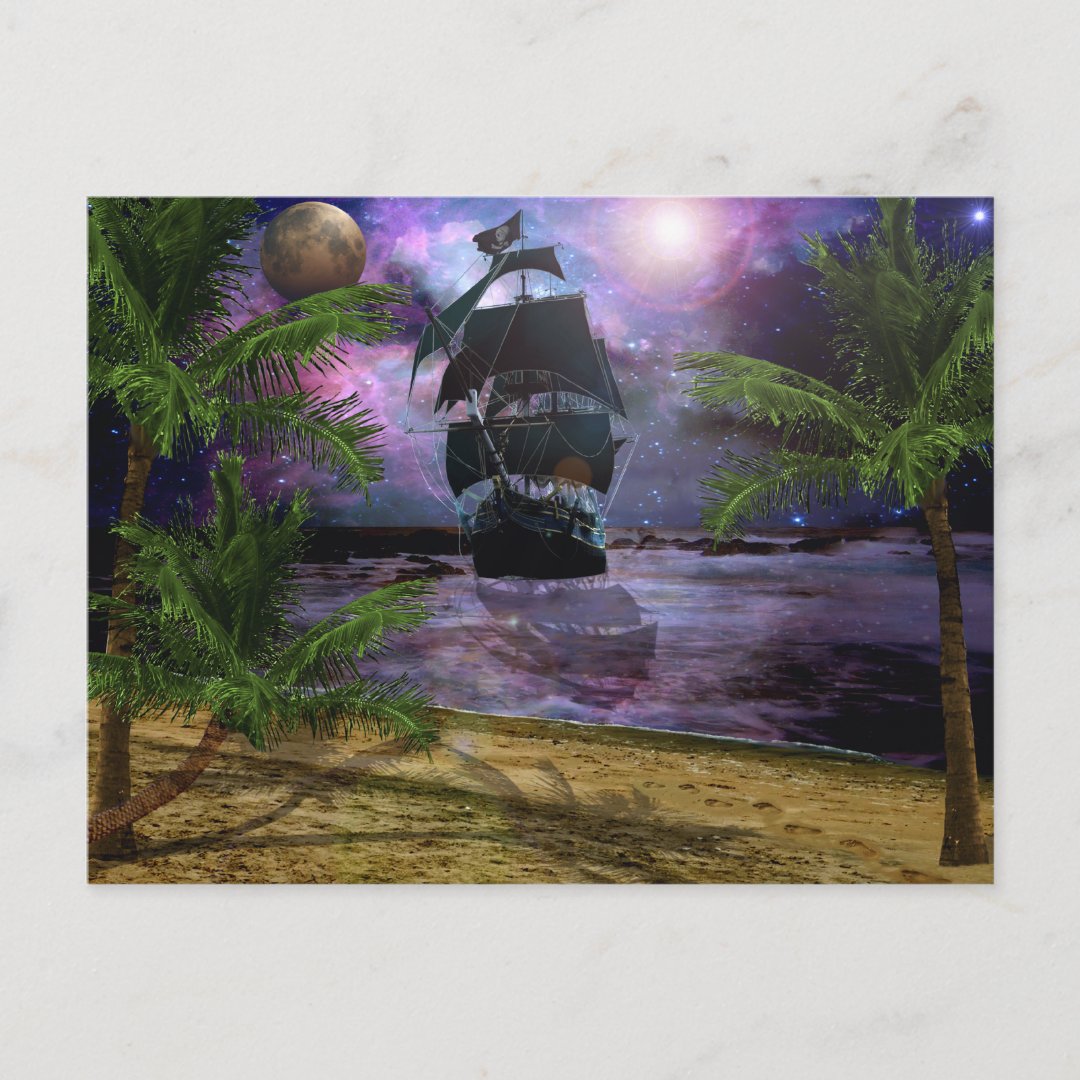Second star to the right. postcard | Zazzle