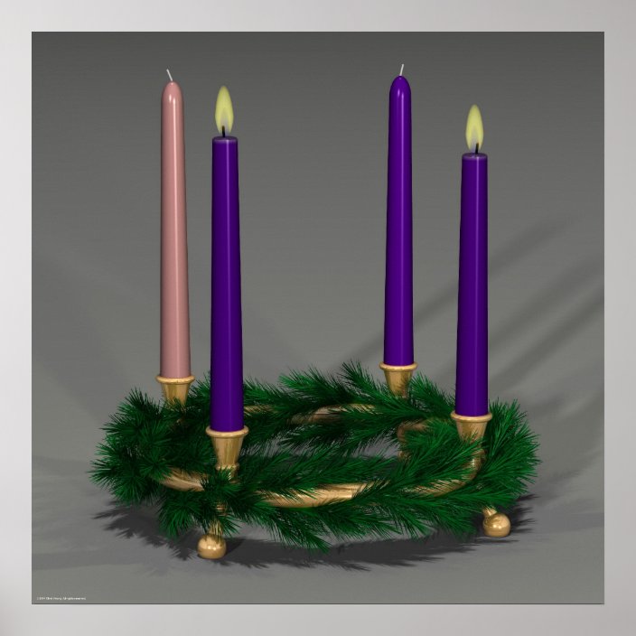 Second Week of Advent Poster | Zazzle.com