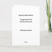 Secret Admiration card | Zazzle