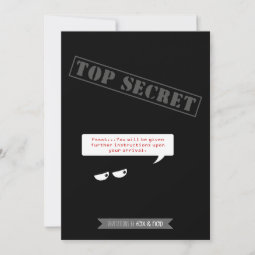 Secret Agent Custom Photo Birthday Invitation | Zazzle