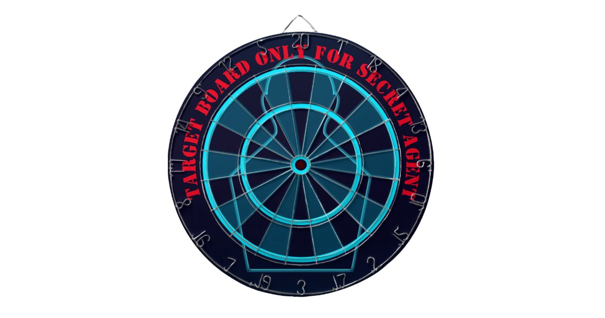 Secret agent Detective Spy Mystery Party Dart Board | Zazzle