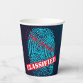 Secret agent Detective Spy Mystery Party Paper Cups | Zazzle