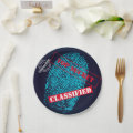 Secret agent Detective Spy Mystery Party Paper Plates | Zazzle