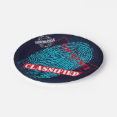 Secret agent Detective Spy Mystery Party Paper Plates | Zazzle
