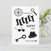 Secret Agent Party Invitation | Zazzle