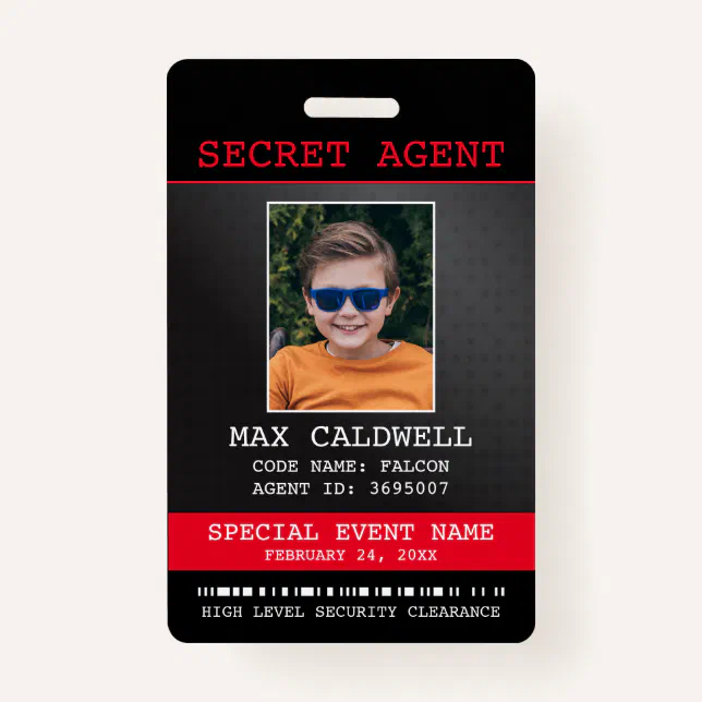 Secret Agent Spy Badge | Zazzle