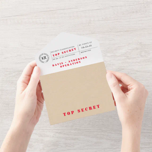 Secret Agent Spy Invitation | Zazzle