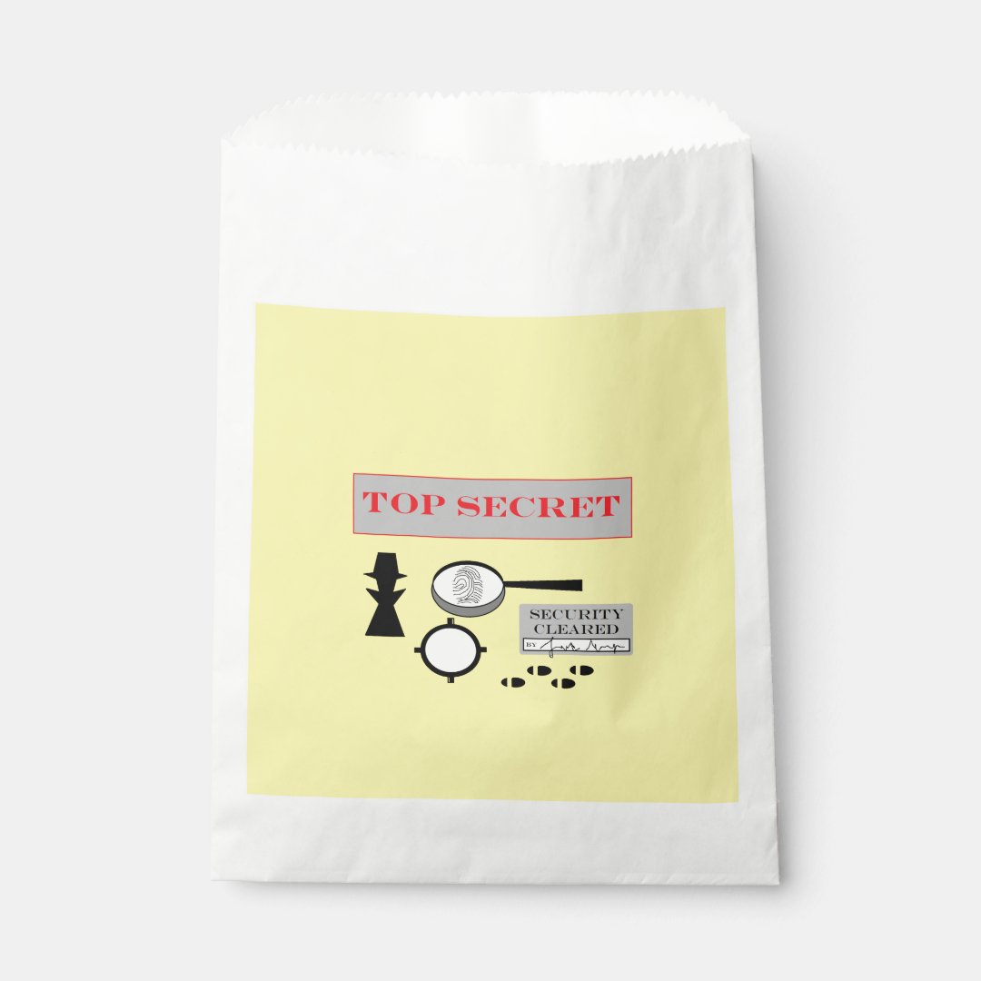"Secret Agent/Spy" Party Favor Bags | Zazzle