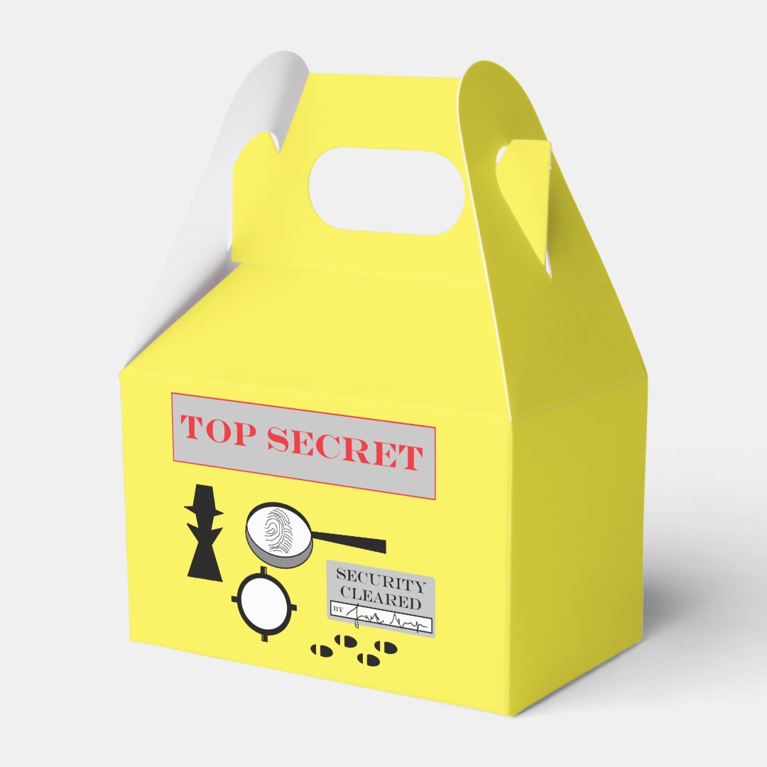 "Secret Agent/Spy" Party Favor Box | Zazzle