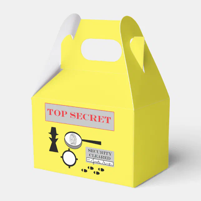 "Secret Agent/Spy" Party Favor Box | Zazzle