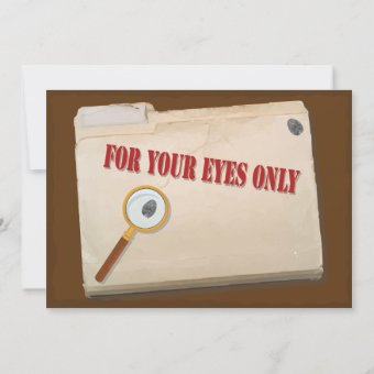 Secret Agent Spy Top Secret Birthday Party Invite | Zazzle