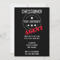 Secret Agent - TOP SECRET Party Invitation | Zazzle
