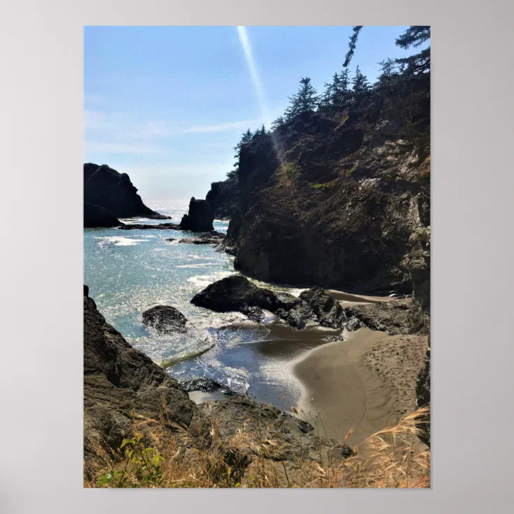 Secret Beach, Samuel H. Boardman, Oregon Poster | Zazzle