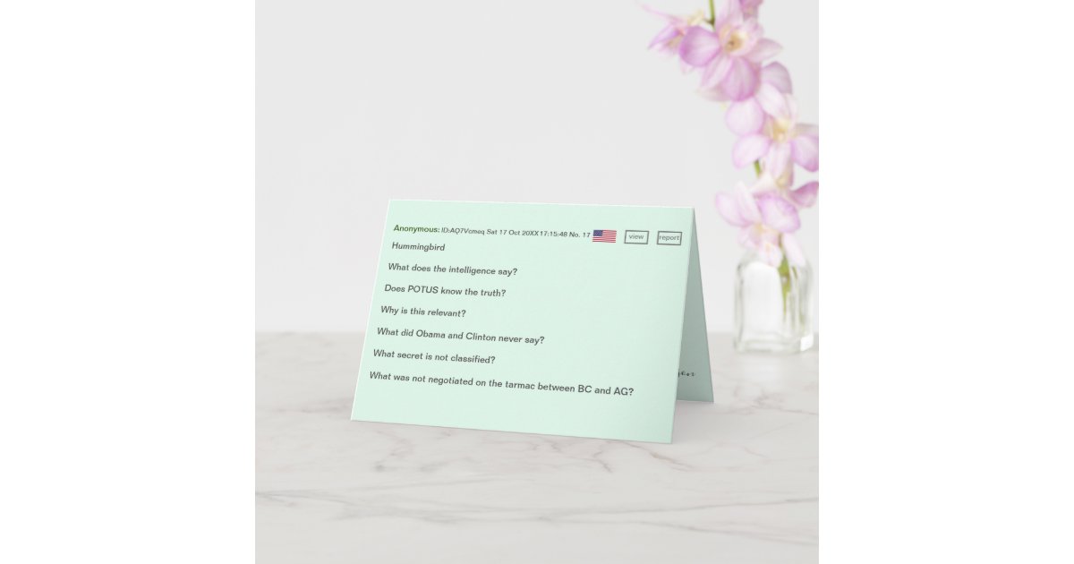 Secret Code Birthday ️♂️ Funny Conspiracy Theory Card | Zazzle