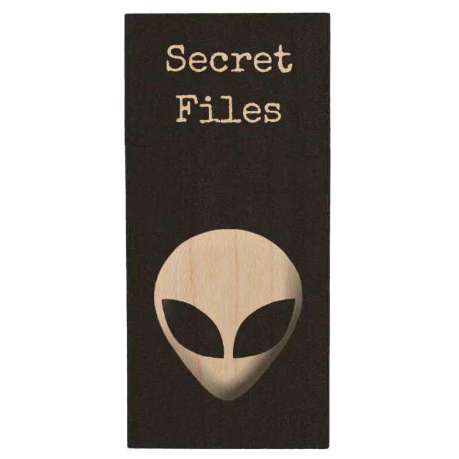 Secret Files Wood Flash Drive | Zazzle