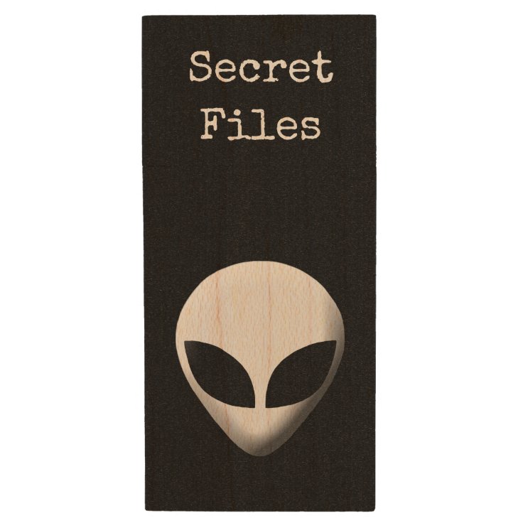 Secret Files Wood Flash Drive | Zazzle