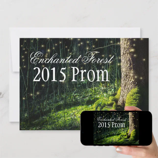 Secret Garden + Enchanted Forest Prom Invitations | Zazzle