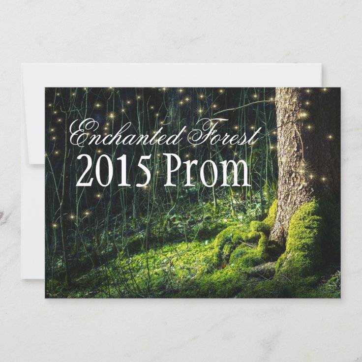 Secret Garden + Enchanted Forest Prom Invitations | Zazzle