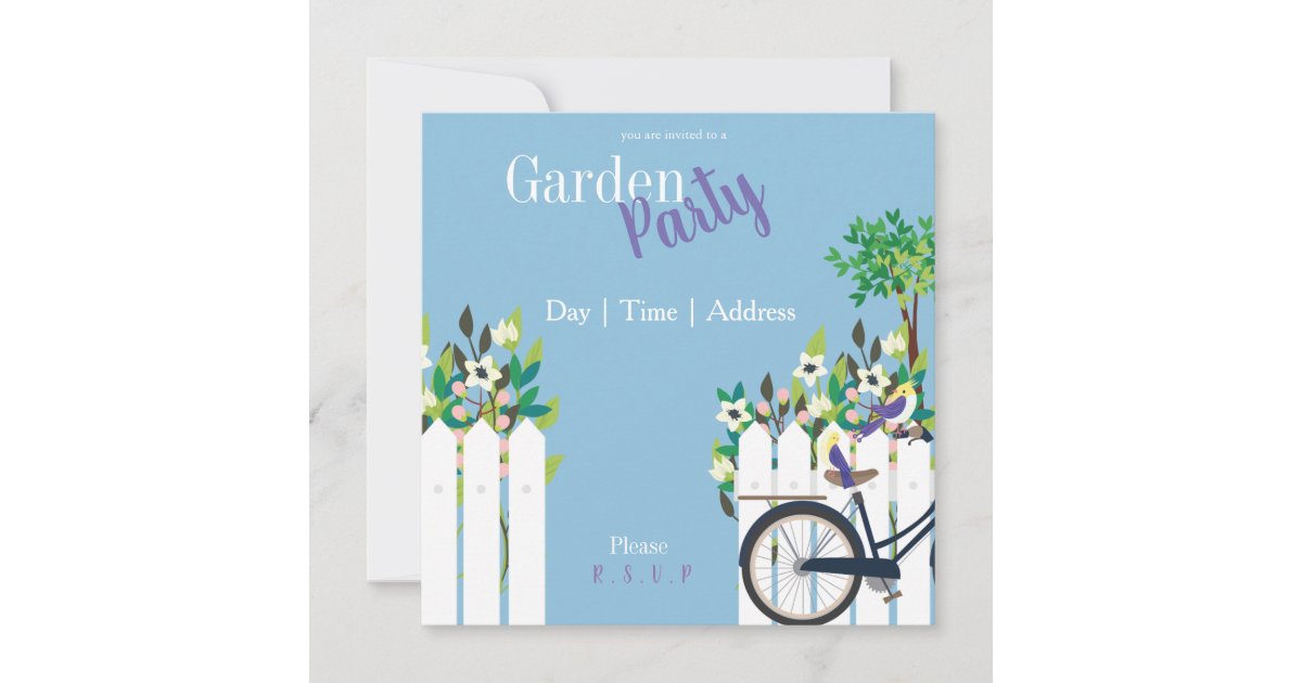 Secret Garden | Garden Party Invitations | Zazzle