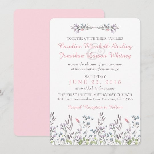 Secret Garden Watercolor Floral Invitation | Zazzle.com