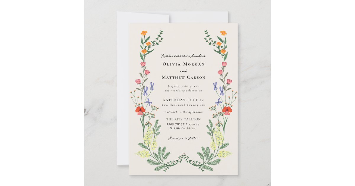 Secret Garden Wedding Invitation | Zazzle